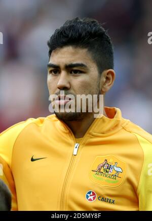 Massimo Luongo of Australia - England v Australia, International ...