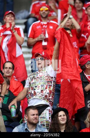 Fans cheer in the stands before a UFL football game between the Orlando ...
