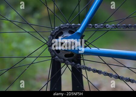 Fillet brazed steel fixed bicycle Stock Photo - Alamy