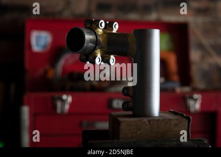 Handmade fillet brazed steel bicycle stem by The Vandal Metalworks ...