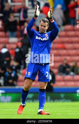 Stoke City goalkeeper Shay Given Stock Photo - Alamy