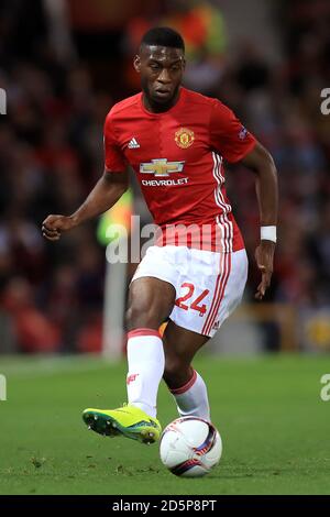 Manchester United's Timothy Fosu-Mensah controls the ball during the ...