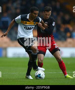 Port Vale's Jerome Thomas and Coventry City's Jamie Sterry Stock Photo ...