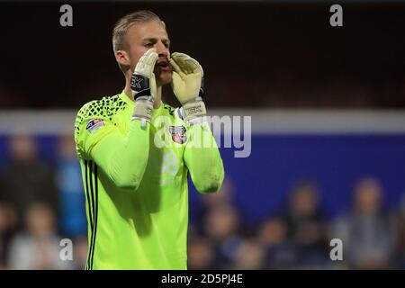 Brentford goalkeeper Daniel Bentley Stock Photo - Alamy