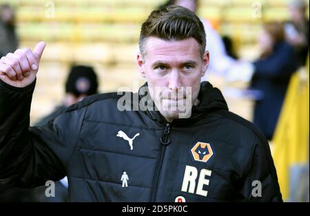 Wolverhampton Wanderers manager Rob Edwards reacts on the touchline ...