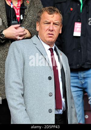 Swindon Town chairman Lee Power in the stands Stock Photo - Alamy