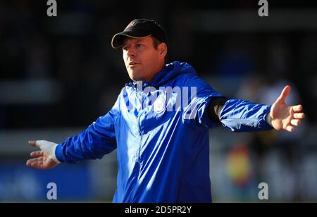 Peterborough United Goalkeeping Player/Coach Mark Tyler Stock Photo - Alamy
