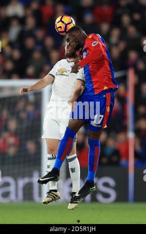 Manchester United's (left-right) Christian Eriksen, Carlos Casemiro ...
