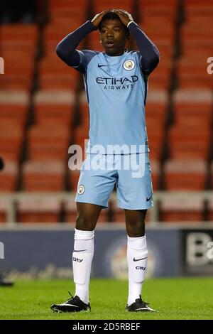 Manchester City's Issac Buckley-Ricketts Stock Photo - Alamy