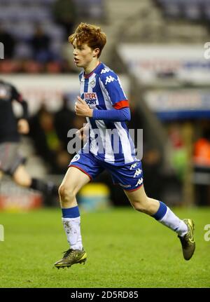 Wigan Athletic's Jamie Cotter Stock Photo - Alamy