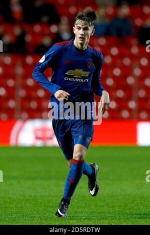 Manchester United's Callum Gribbin Stock Photo - Alamy