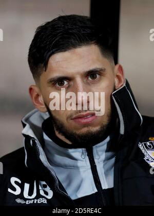 Port Vale's Anthony de Freitas reacts after missing a chance at goal ...