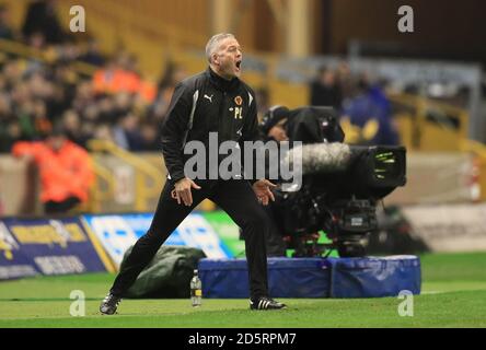 Wolverhampton Wanderers manager Paul Lambert during the Emirates FA Cup ...
