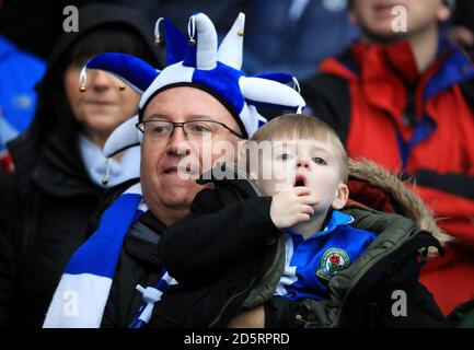 Blackburn Rovers fans in the stands during the Sky Bet Championship ...
