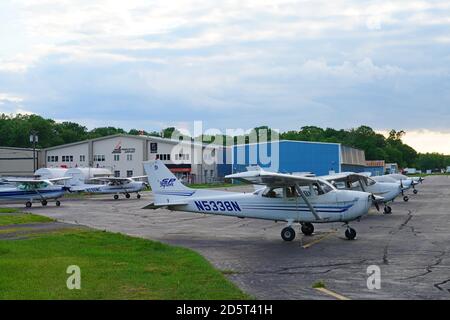 MONTGOMERY, NJ -30 MAY 2020- View of the Princeton Airport (PCT) in ...