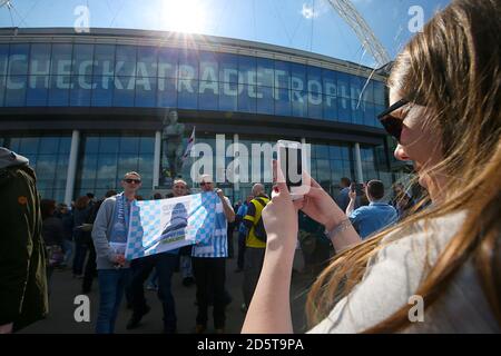 Coventry City fans outside the stadium before the Sky Bet Championship ...