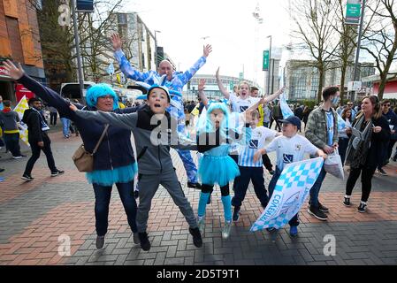 Coventry City fans on Wembley Way ahead of the Sky Bet Championship ...