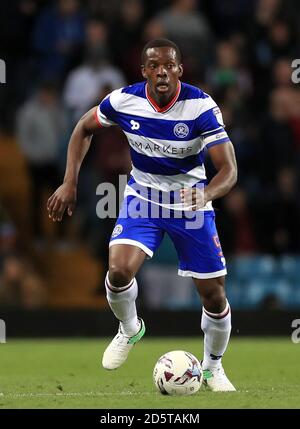 Queens Park Rangers' Nedum Onuoha (right) in action with Bournemouth's ...