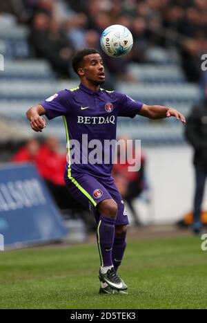 Charlton Athletic's Nathan Byrne Stock Photo - Alamy