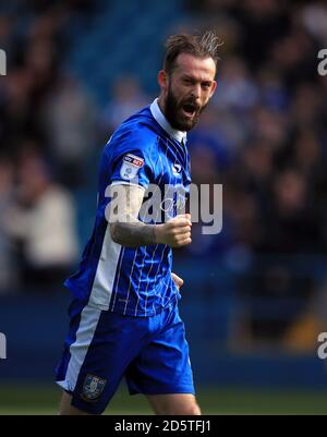 Sheffield Wednesday's Steven Fletcher celebrates scoring their second ...