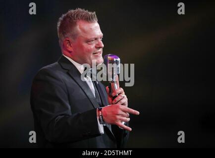 Steve Cole performs on stage during the Professional Footballers ...