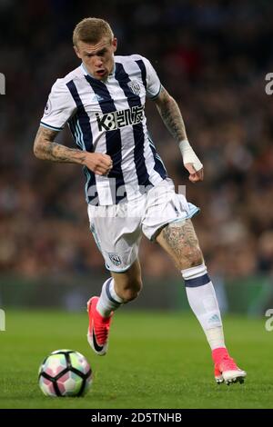West Bromwich Albion's James McClean shows of his Tattoo during Premier ...