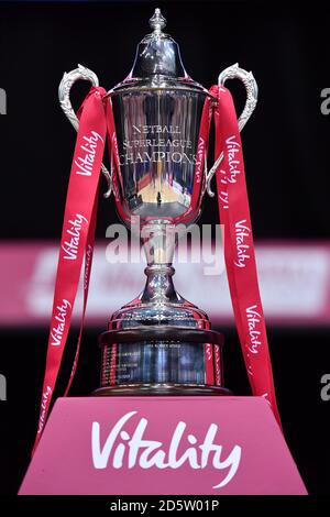 A general view of the Vitality Netball Superleague Champions Trophy ...