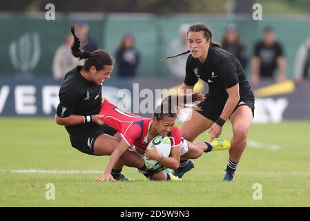 New Zealand's Stacey Waaka during the Women's Rugby World Cup 2025 pool ...