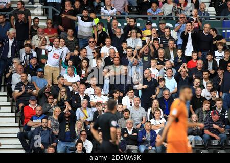Derby County fans in the stands Stock Photo - Alamy