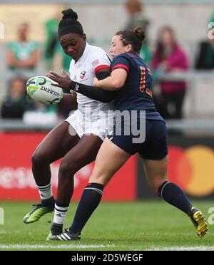 USA's Cheta Emba and France's Carla Neisen Stock Photo - Alamy