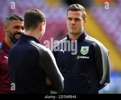 Burnley's Kevin Long before the Premier League match at the Vitality ...