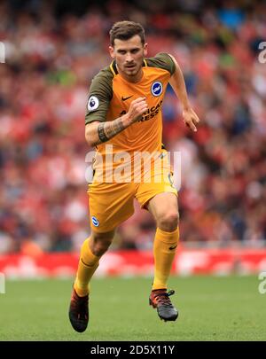 Brighton & Hove Albion's Pascal Grob celebrates his goal from the ...