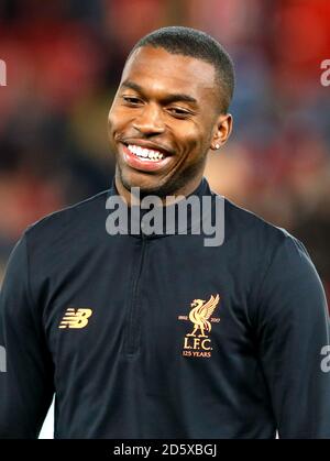 Liverpool's Daniel Sturridge pre match Stock Photo - Alamy