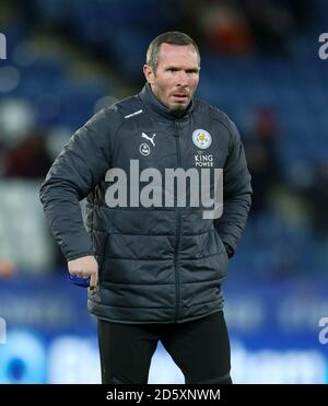 Leicester City assistant manager Michael Appleton during the Premier ...