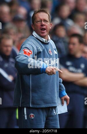 ALAN CURBISHLEY, MANAGER OF CHARLTON ATHLETIC FOOTBALL CLUB Stock Photo ...