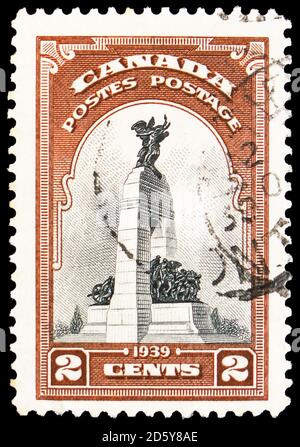 CANADA - CIRCA 1939: stamp printed by Canada, shows Princess Elizabeth ...