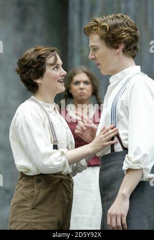 l-r: Rebecca Johnson (Rosalind), Caitlin Mottram (Celia), Benedict ...