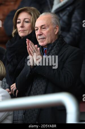 AFC Bournemouth Chairman Jeff Mostyn with the Championship Trophy at ...