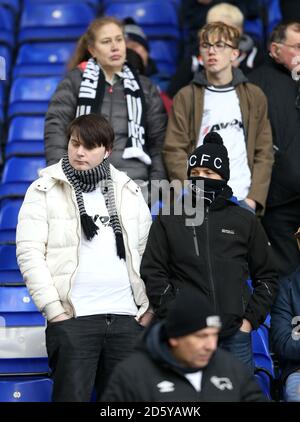 Derby Fans in the stands during the Sky Bet Championship match at ...