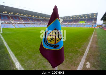 Burnley corner flag ahead of the Premier League match Burnley vs ...