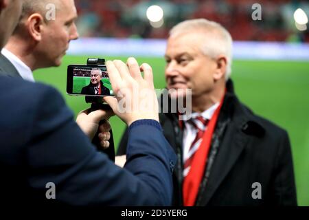 Bristol City owner Steve Lansdown and his wife Maggie Lansdown attend ...