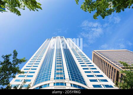View of the 1201 Third Avenue Seattle skyscraper also known as ...