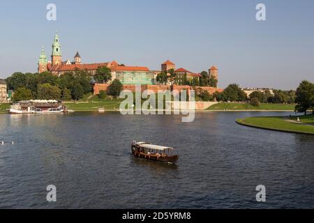 Wawel castle in Kraków, view of the wall Stock Photo - Alamy
