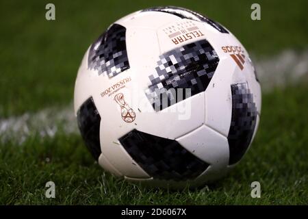The Adidas Telstaa 18 the official match ball of the 2018 FIFA World ...