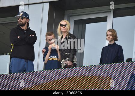 Zlatan Ibrahimovic with partner Helena Seger at Swedish sportgala Stock ...