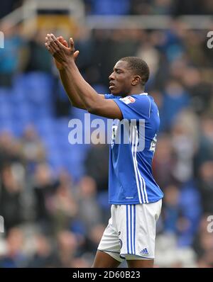 Birmingham City's Wes Harding applauds the fans after the final whistle ...