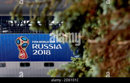A general view before the World Cup Group H soccer match between Spain ...