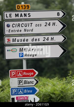 Le Mans street signs Stock Photo - Alamy