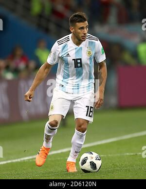 Argentina's Eduardo Salvio Stock Photo - Alamy