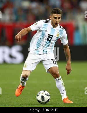 Argentina's Eduardo Salvio Stock Photo - Alamy